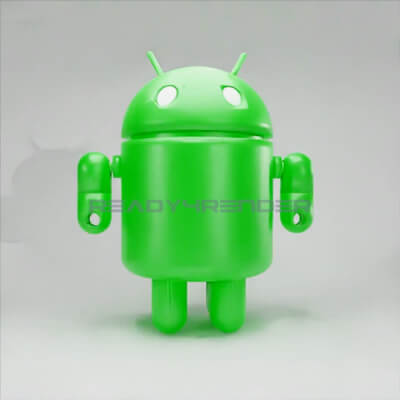 Posable Android Robot - 3D Model by ready4render