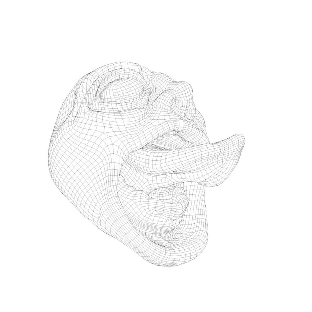 Funky Head Decoration - Free 3D Model by realityscanning