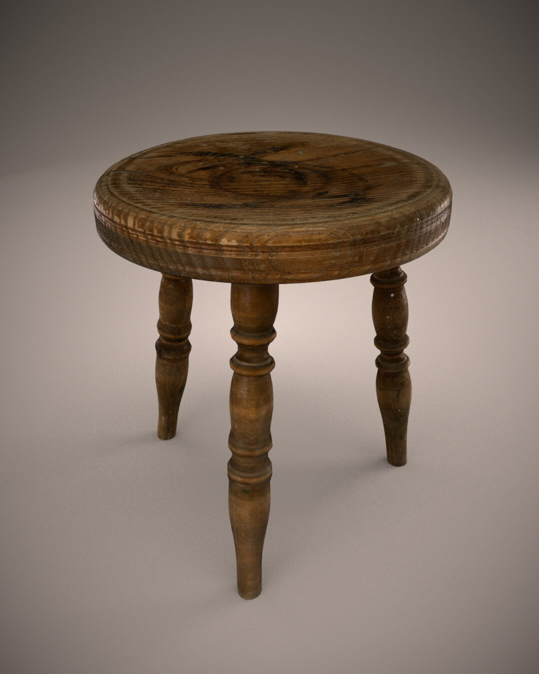 Old Stool - 3D Model by realityscanning