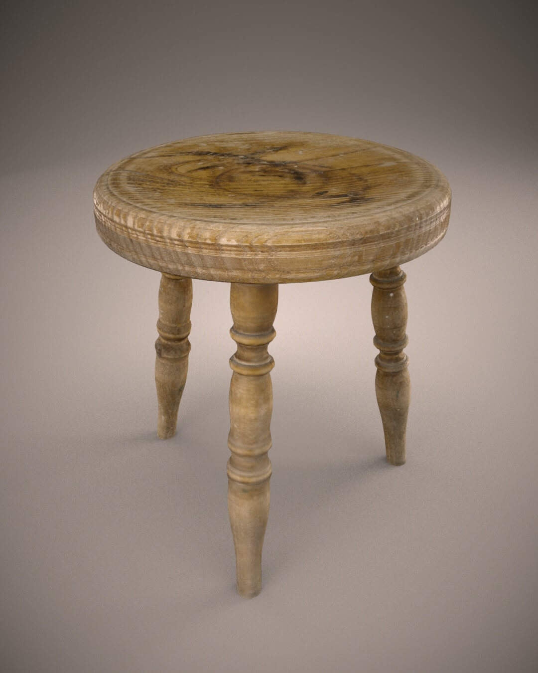 Old Stool - 3D Model by realityscanning
