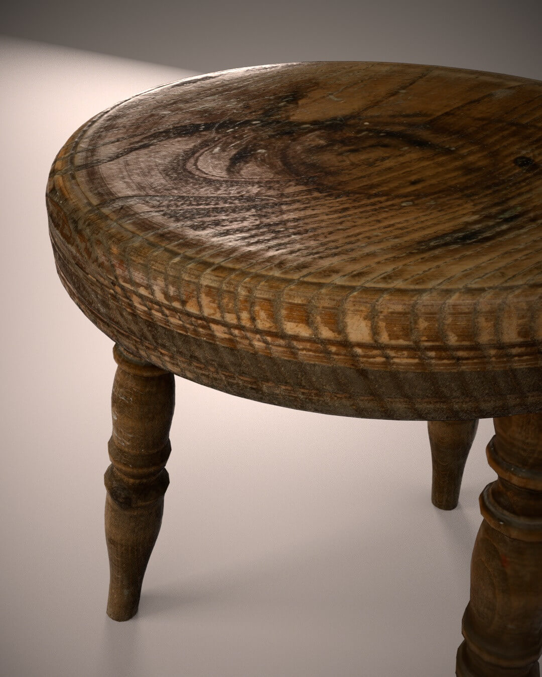 Old Stool - 3D Model by realityscanning