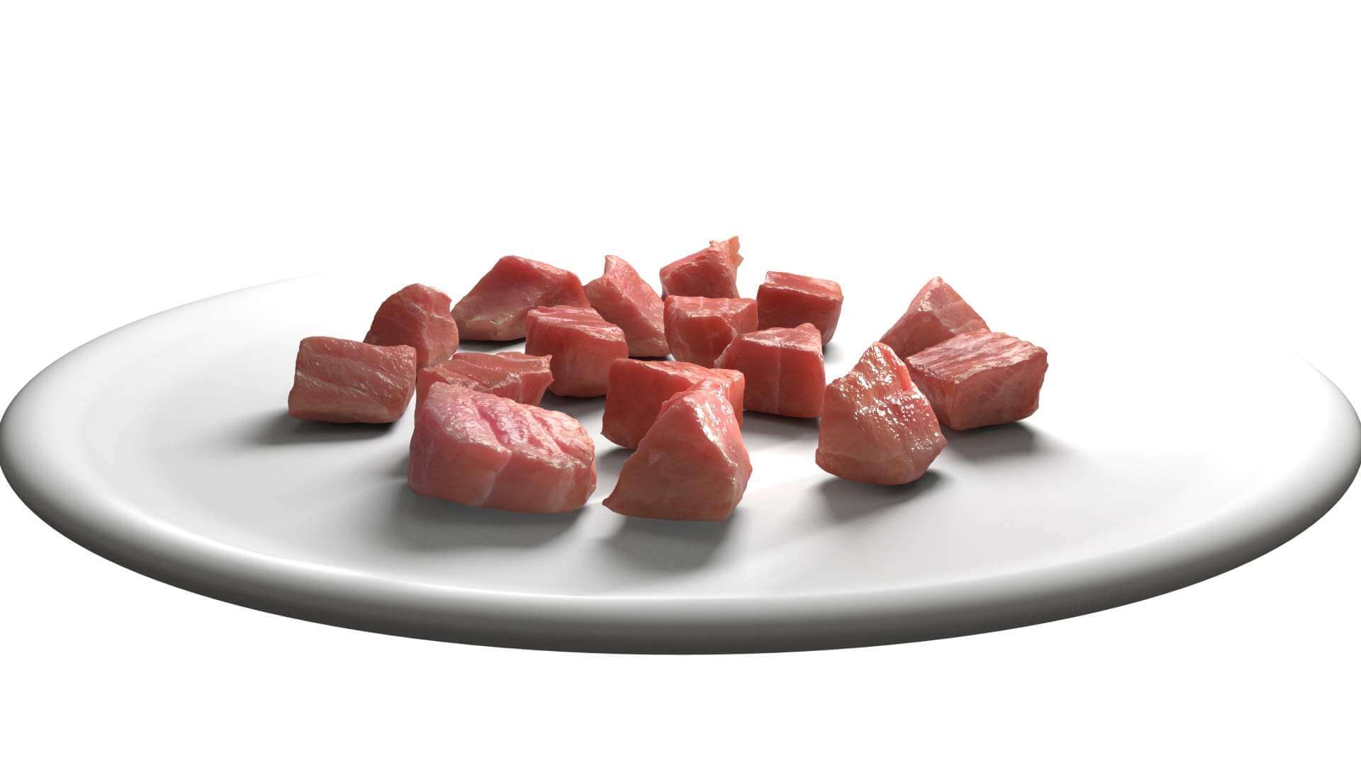 Tuna Meat Pack - Steak Raw Cooked Chopped 3D Model by realityscanning