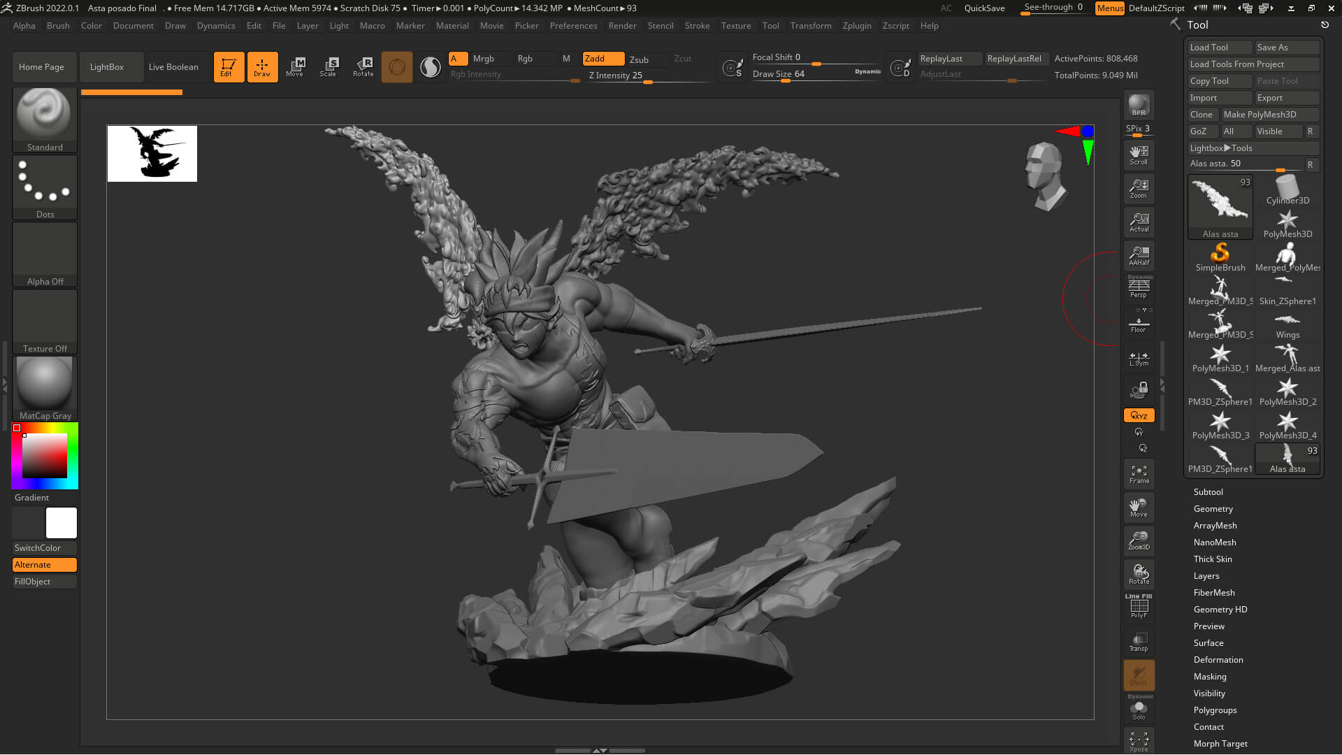Asta - Black Clover 3D Print Stylized by RealStylus