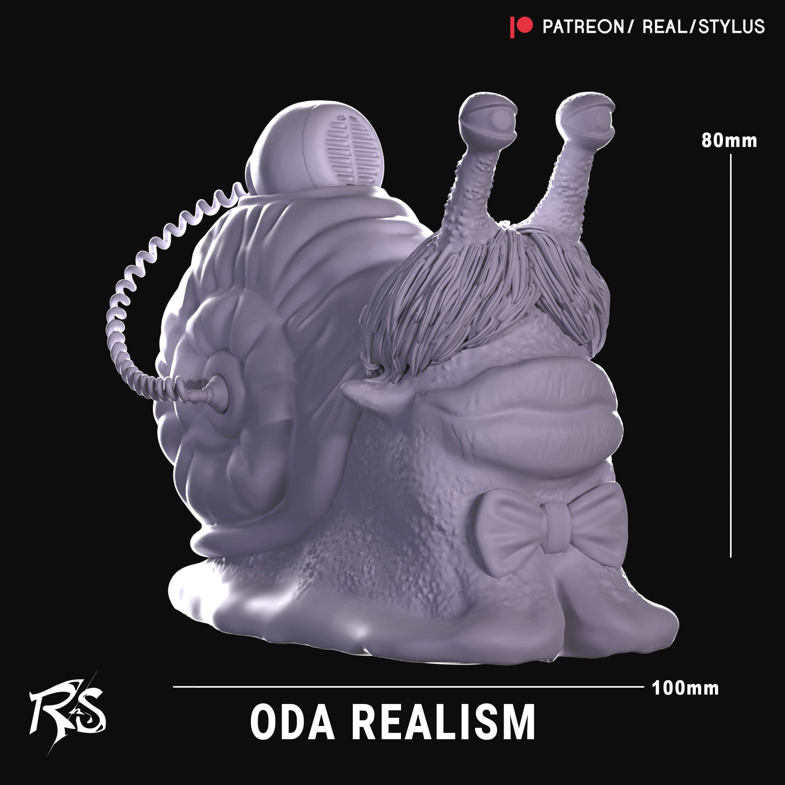 Den Den Mushi Oda - Garp -3D Print - One Piece !Premium Mode 3D Model ...