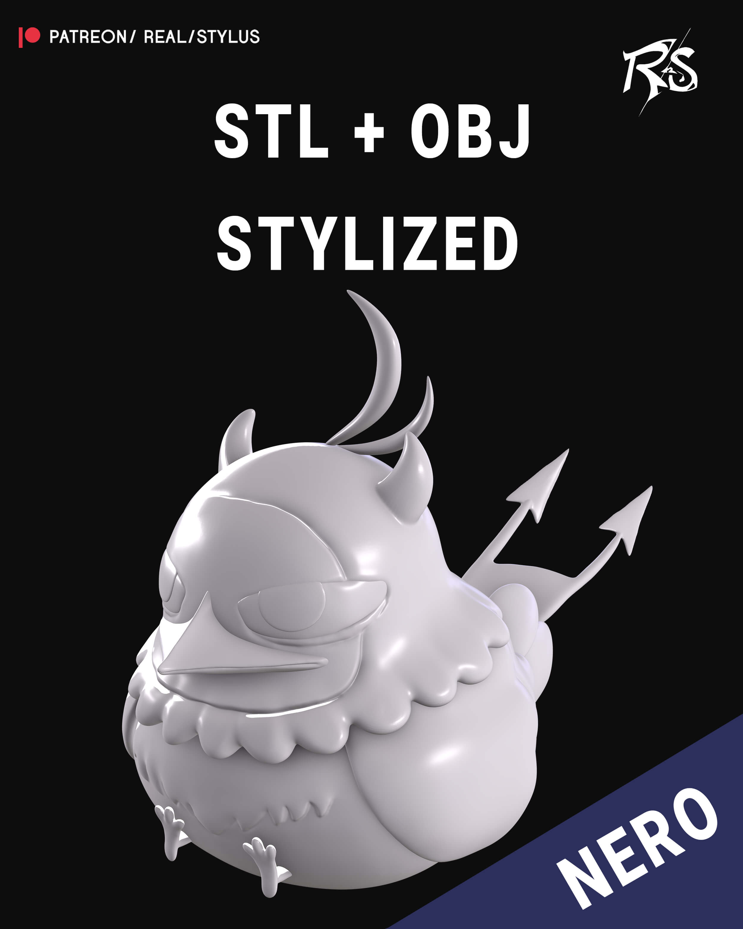 Nero - Black Clover !Free Models Free 3D Print Model by RealStylus