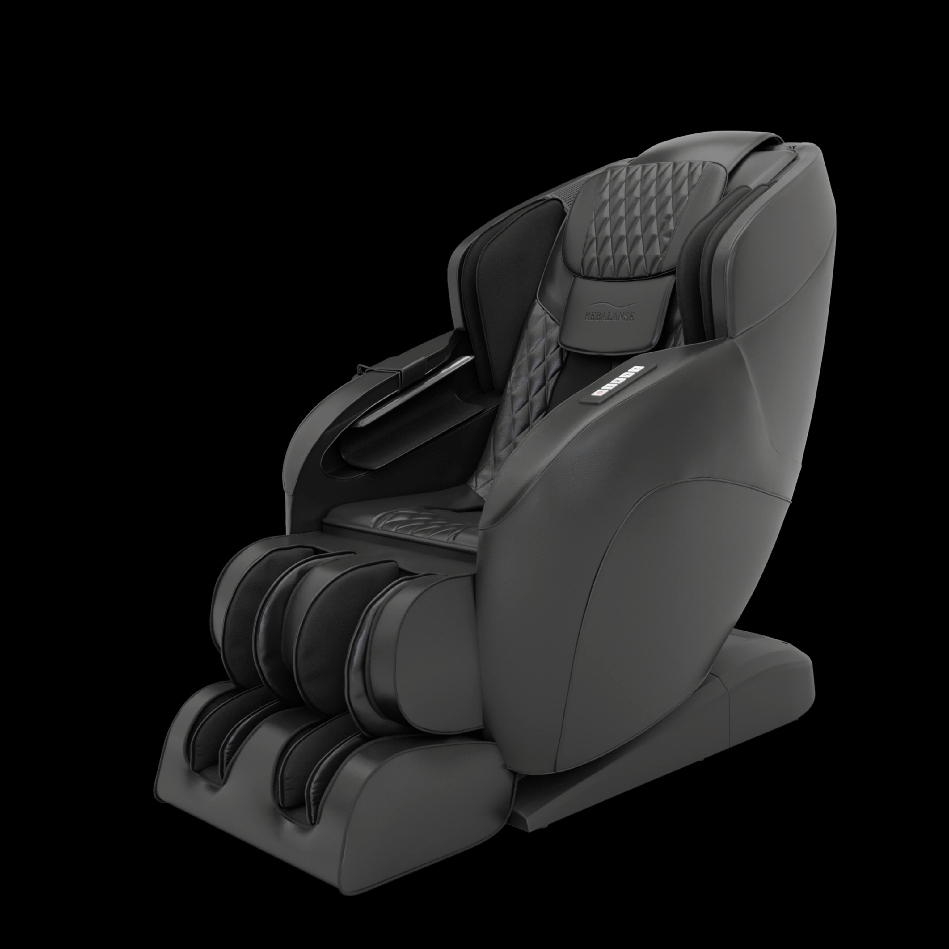 Athletic PRO Massage Chair Black Color 3D Render by rebalanse