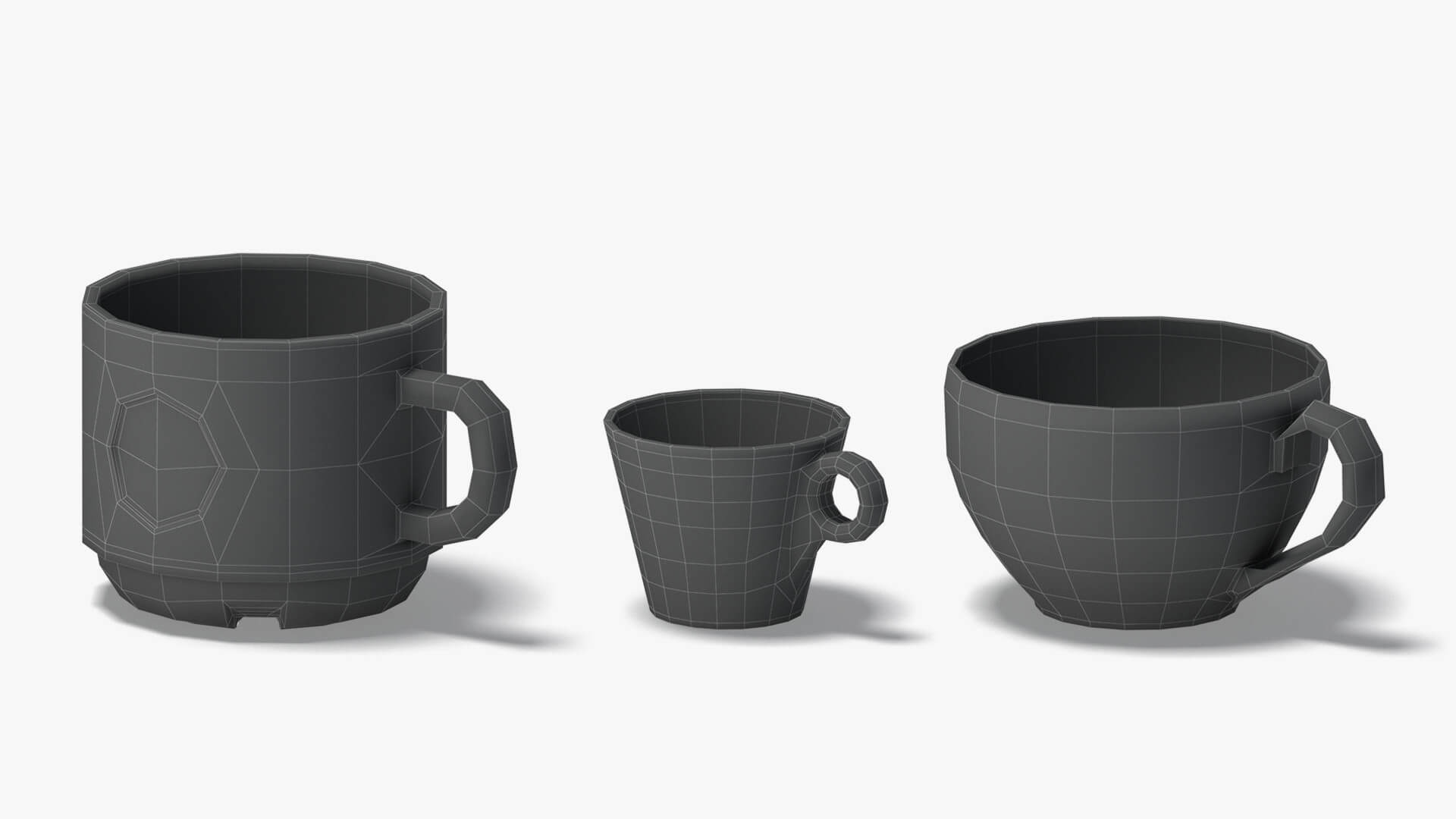 18 Glass Mug Shapes - Cups With Different Forms and Sizes 3D Model by ...