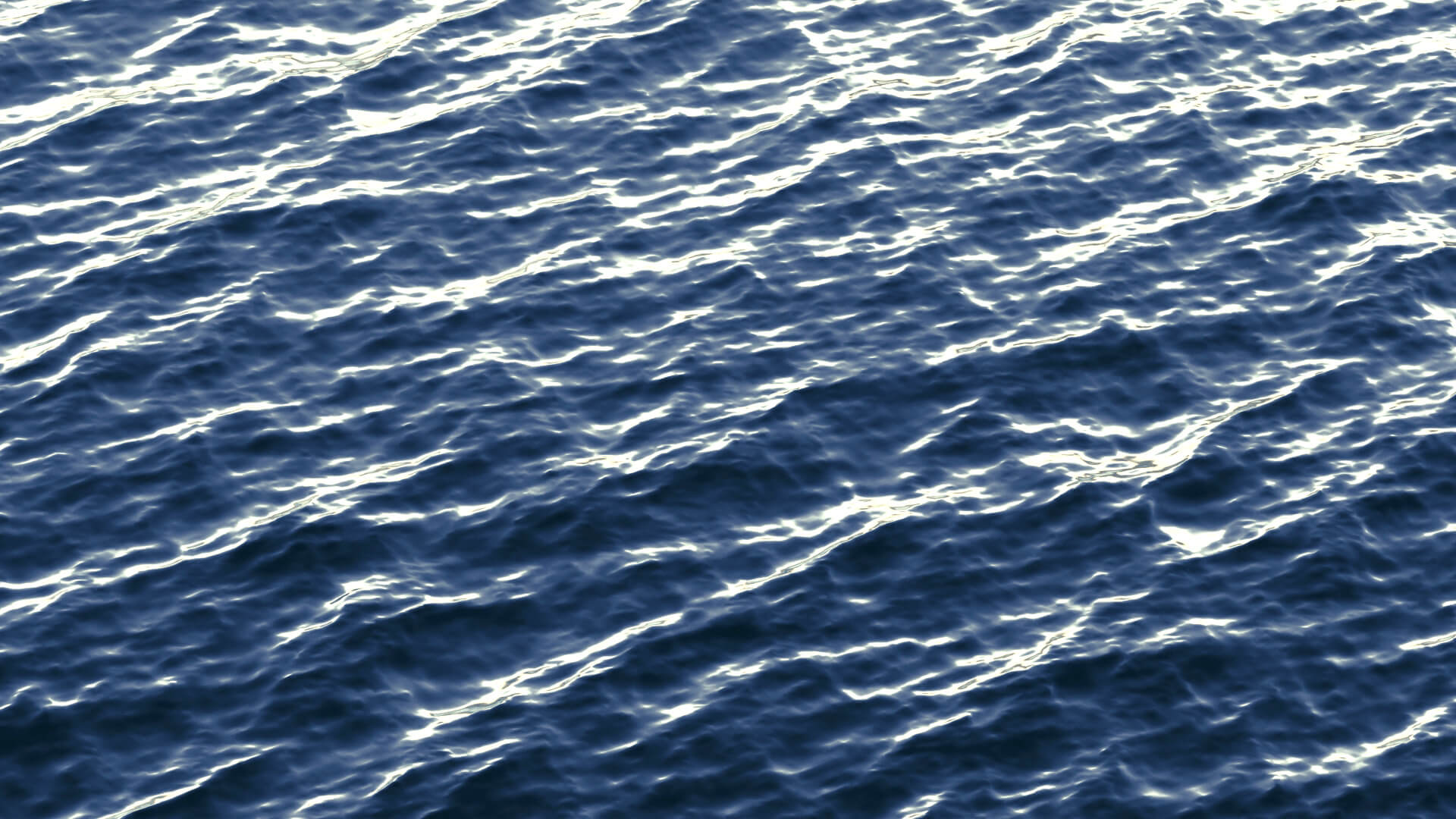 Animated Blue Ocean Surface - Sea Wave with Cyclic Animation 3D Model ...