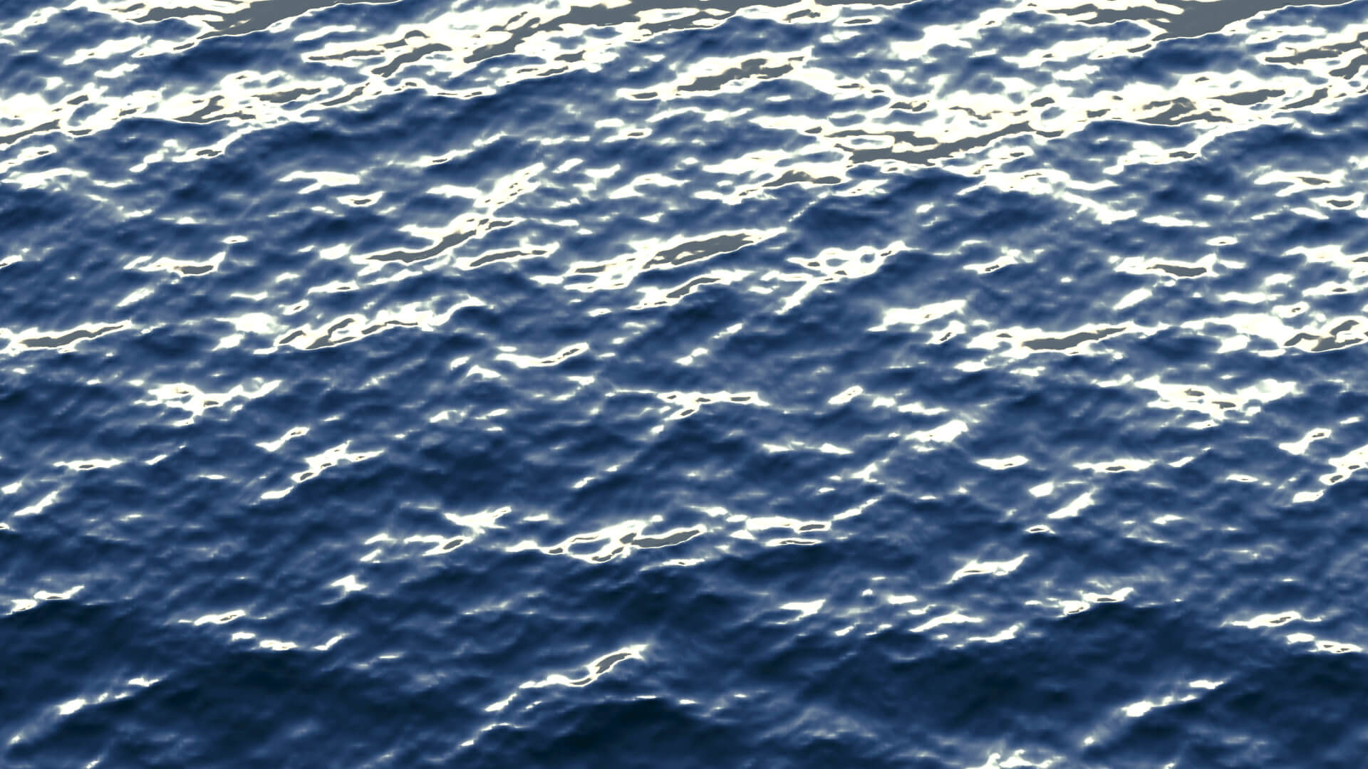 Animated Blue Ocean Surface - Sea Wave with Cyclic Animation 3D Model ...