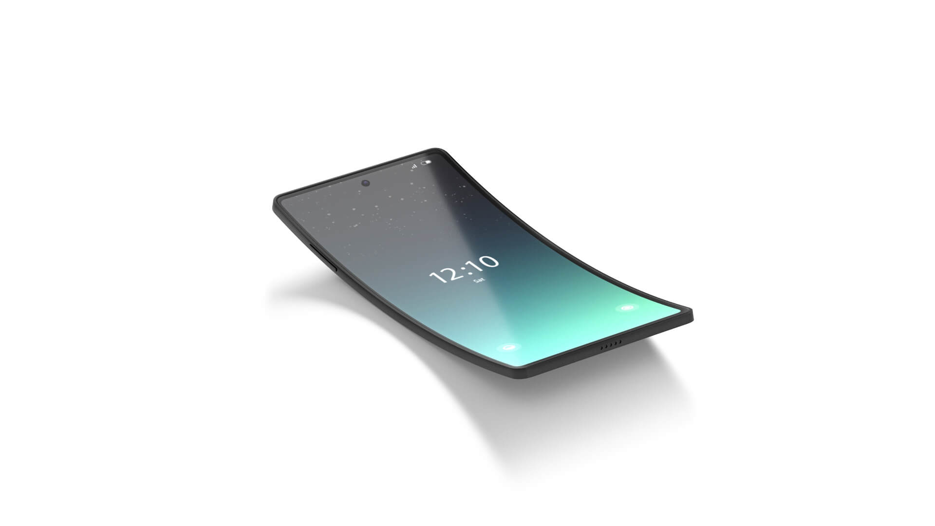 Animated Flexible Phone - Arched Smartphone 3D Model by rebrandy