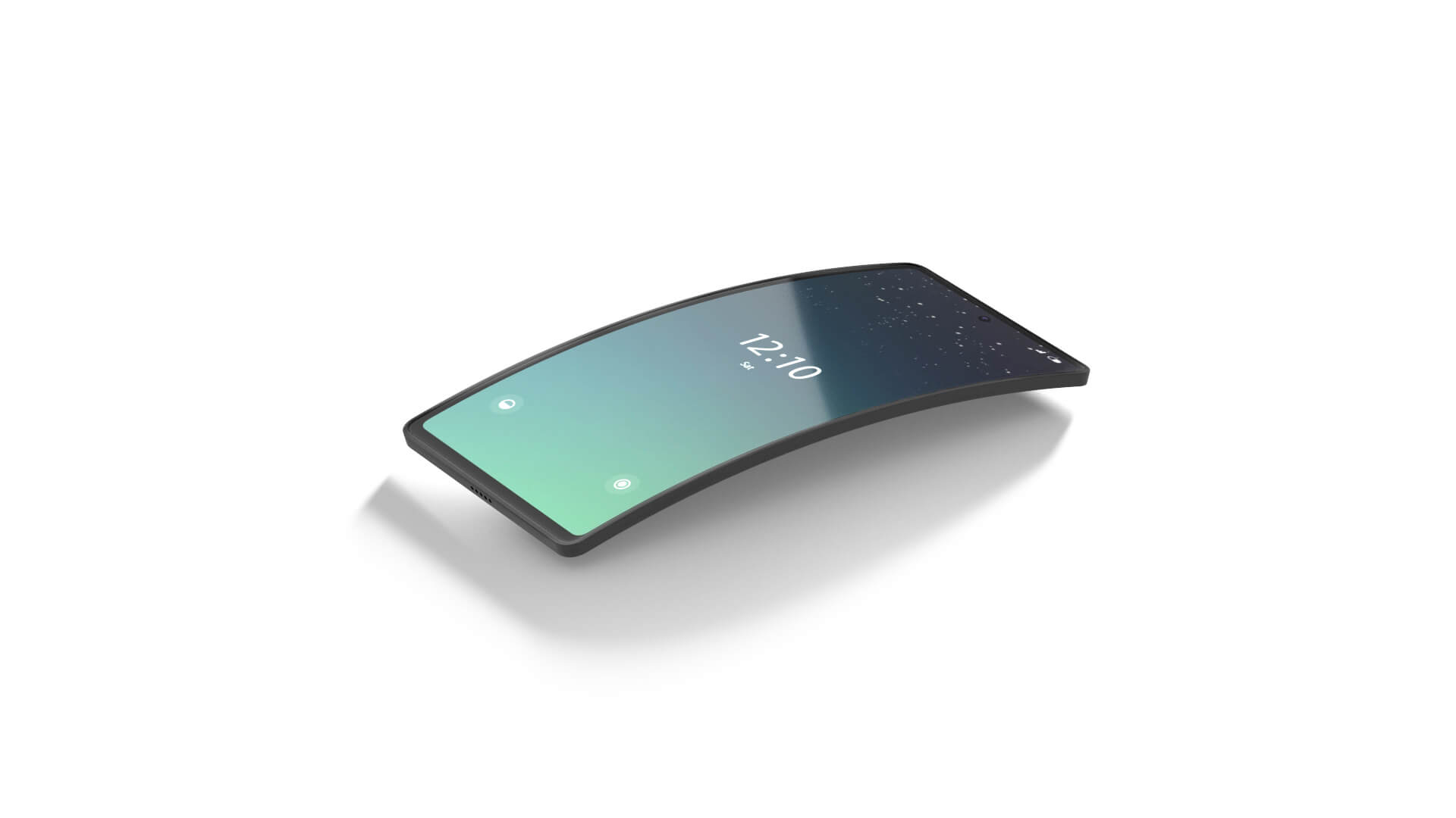 Animated Flexible Phone - Arched Smartphone 3D Model by rebrandy
