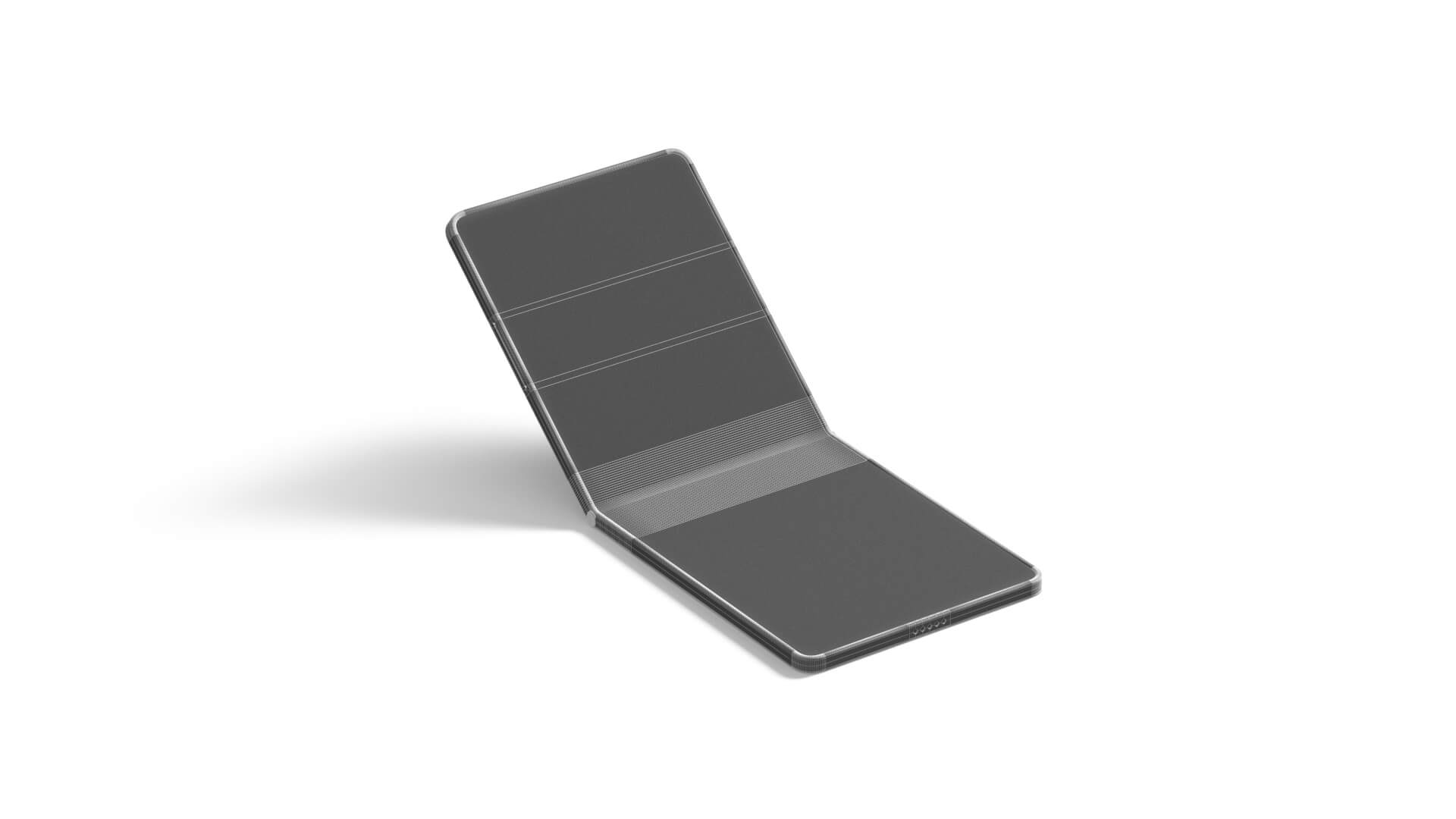 Animated Flexible Phone - Clamshell Smartphone 3D Model by rebrandy