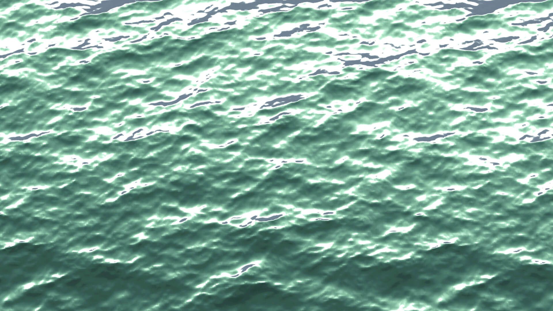 Animated Green Ocean Surface Sea Wave with Cyclic Animation - 3D Model ...