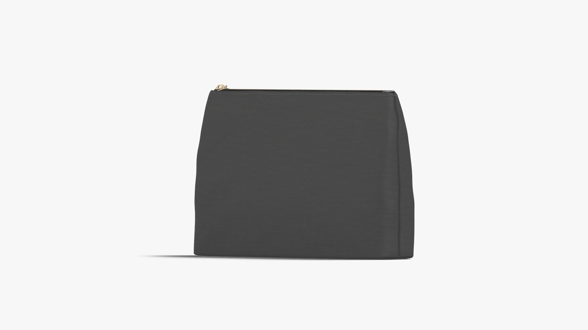 Black Canvas Pouch - Linen Zip Bag 3D Model by rebrandy