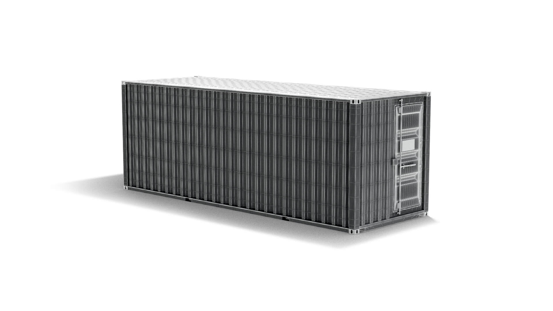 Black Cargo Container - Shipping Steel Box 3D Model by rebrandy