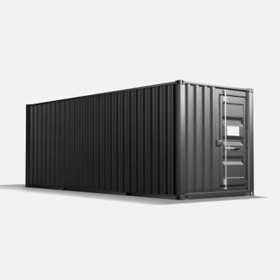 Black Cargo Container - Shipping Steel Box 3D Model by rebrandy