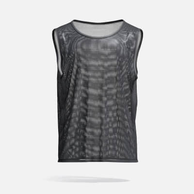 Black Football Team Practice Vest - for Training Uniform 3D Model by ...