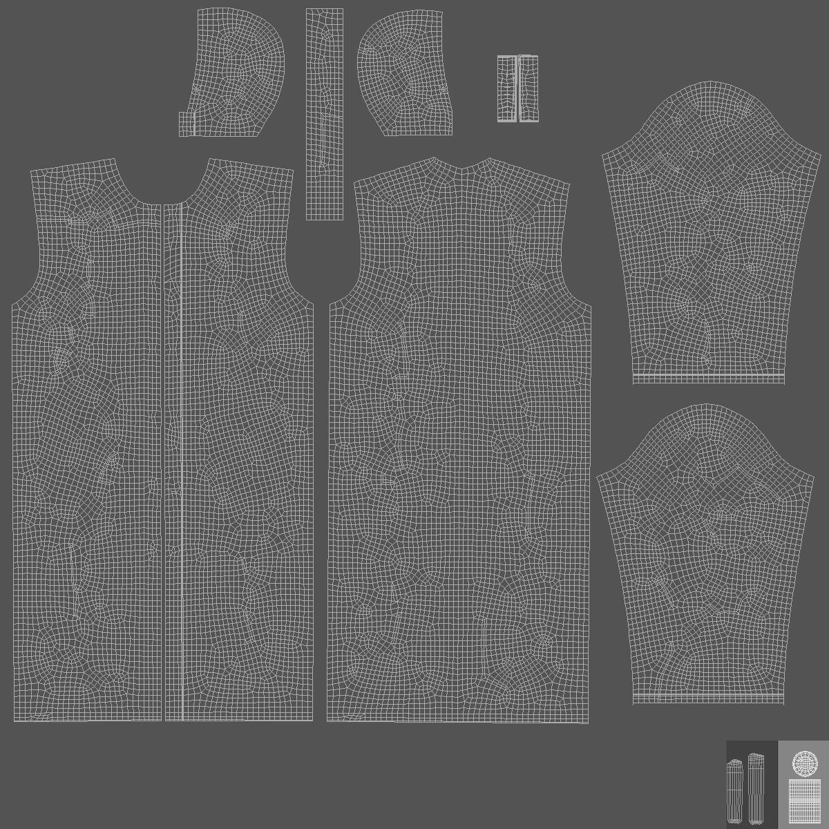 Black Rain Coat - 3D Model by rebrandy