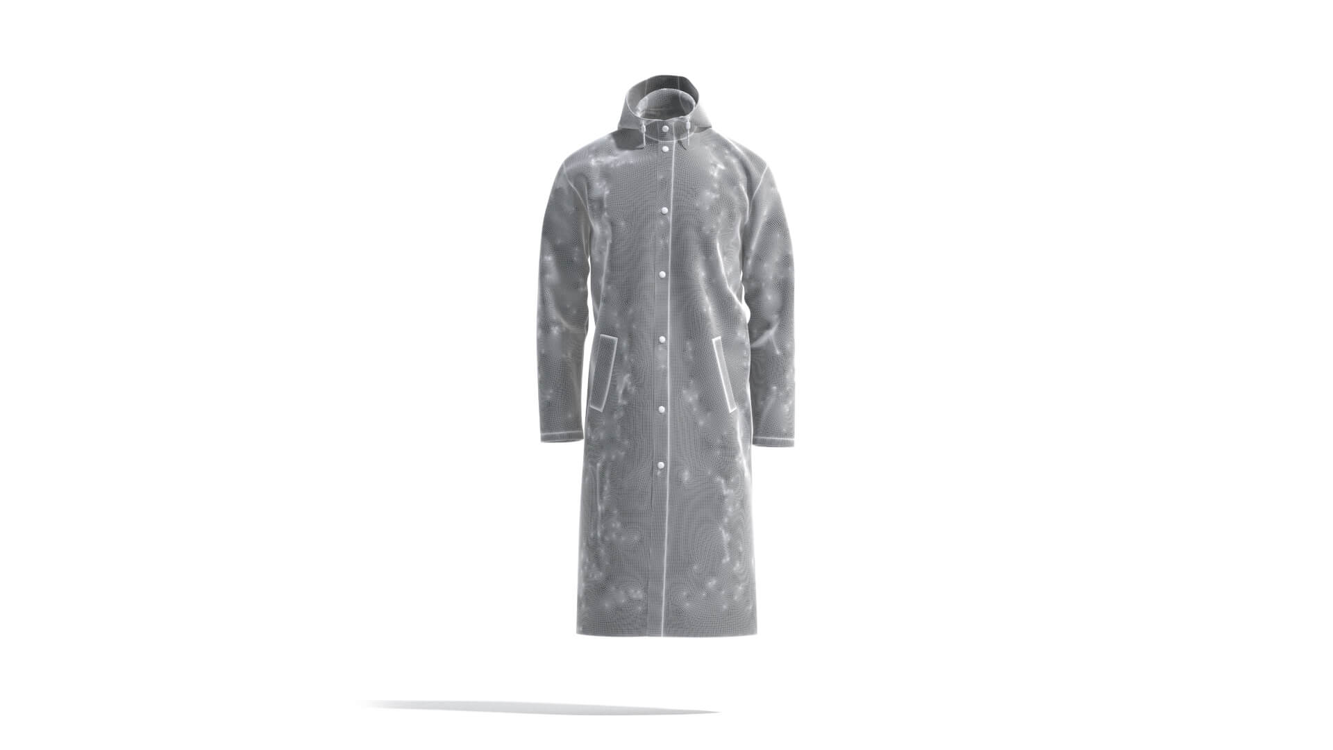 Black Rain Coat - 3D Model by rebrandy