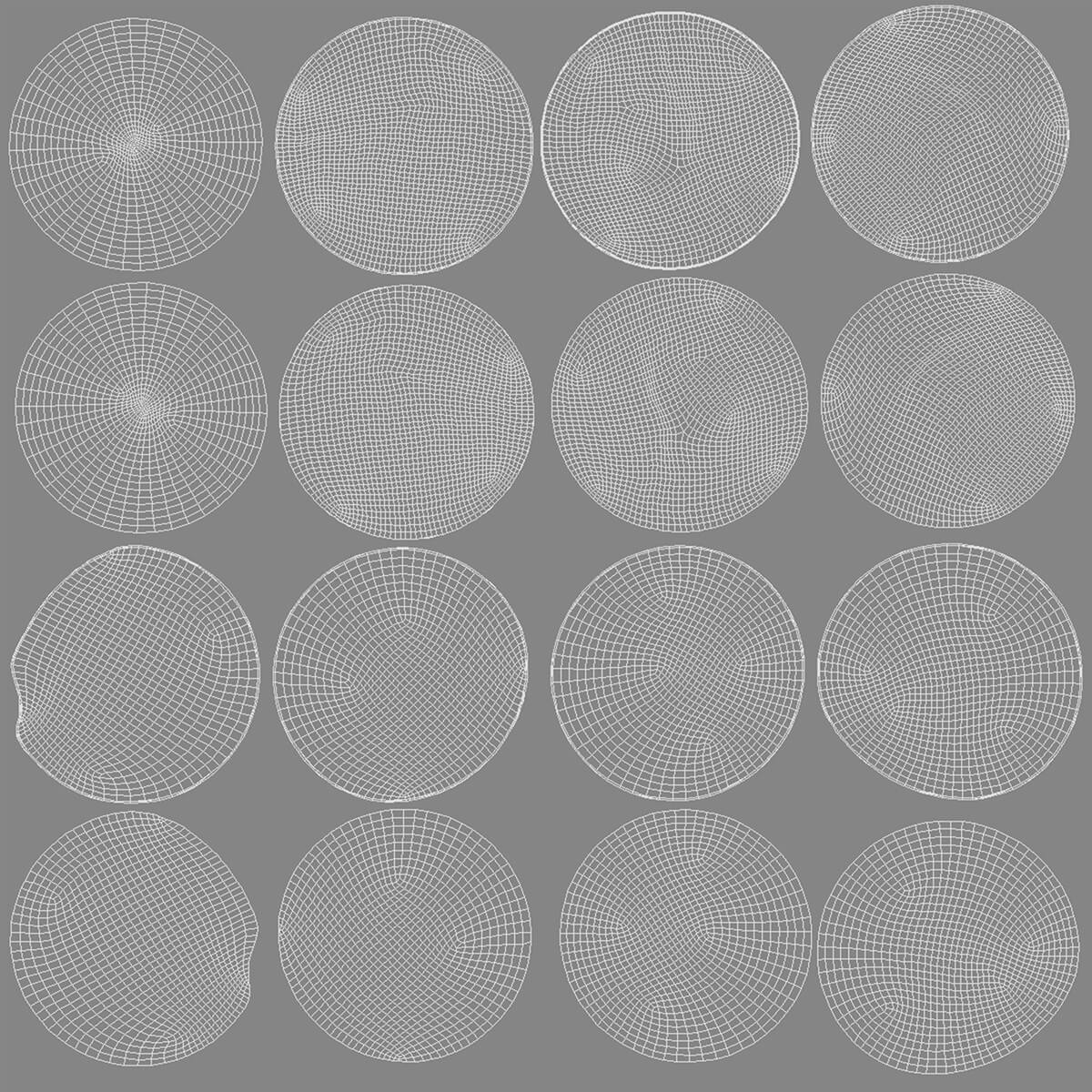 Black Stickers Set - 8 Adhesive Sticky Labels 3D Model by rebrandy