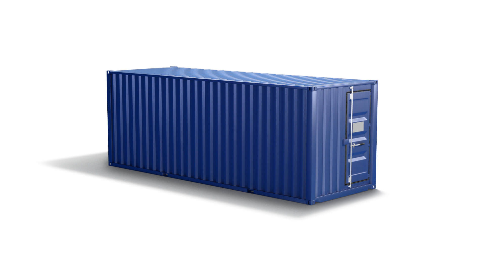 Blue Cargo Container - Shipping Steel Box 3D Model by rebrandy