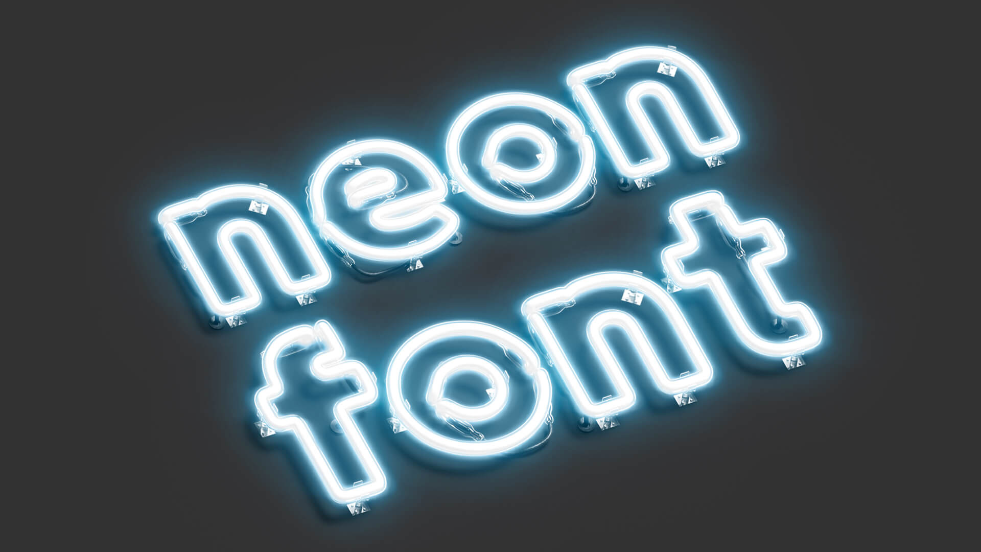 Blue Neon Lowercase Letters - Illuminated LED Case Font 3D Model by ...