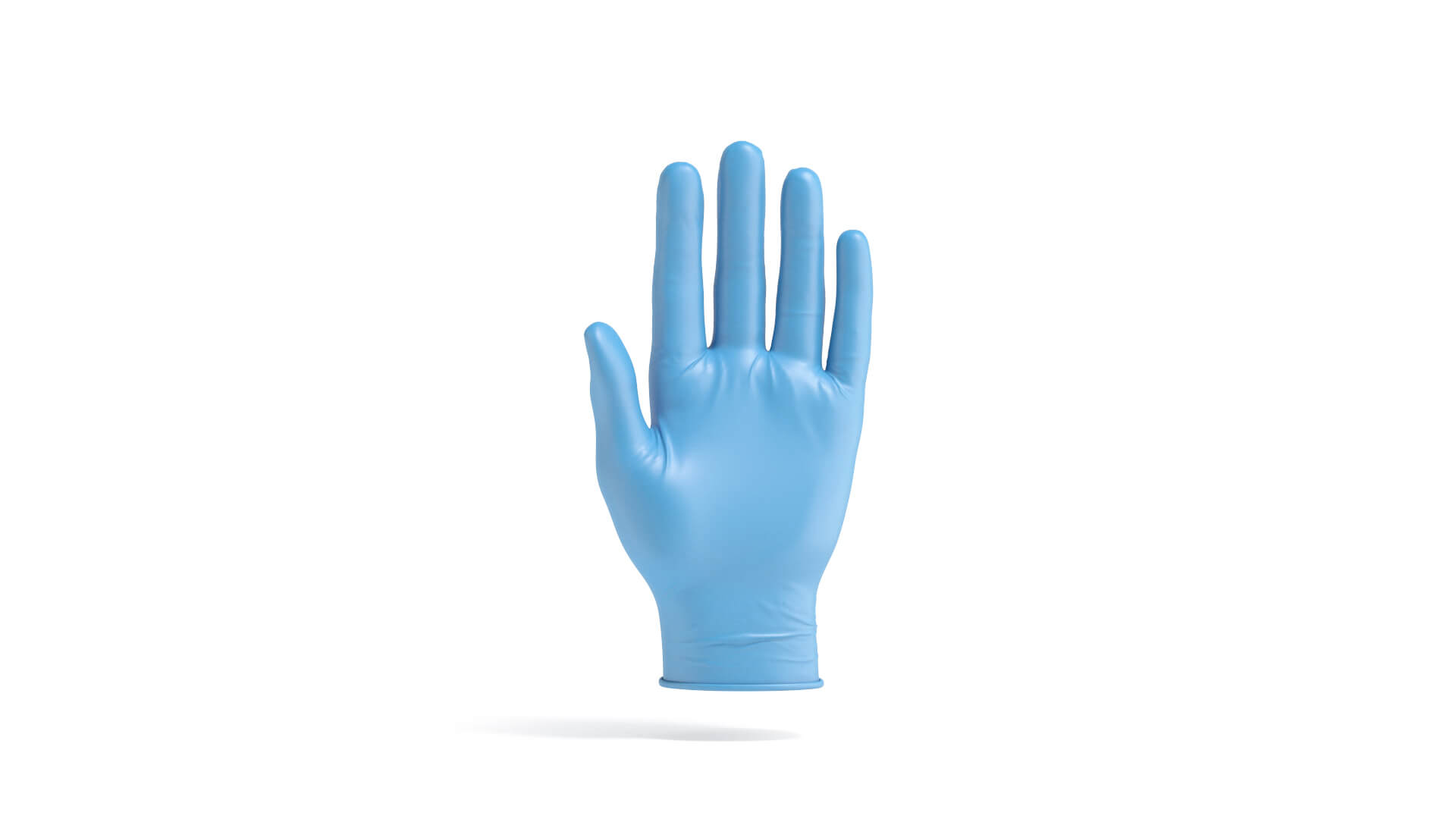 Blue Rubber Gloves 2 Types - Medicine Glove 3D Model by rebrandy