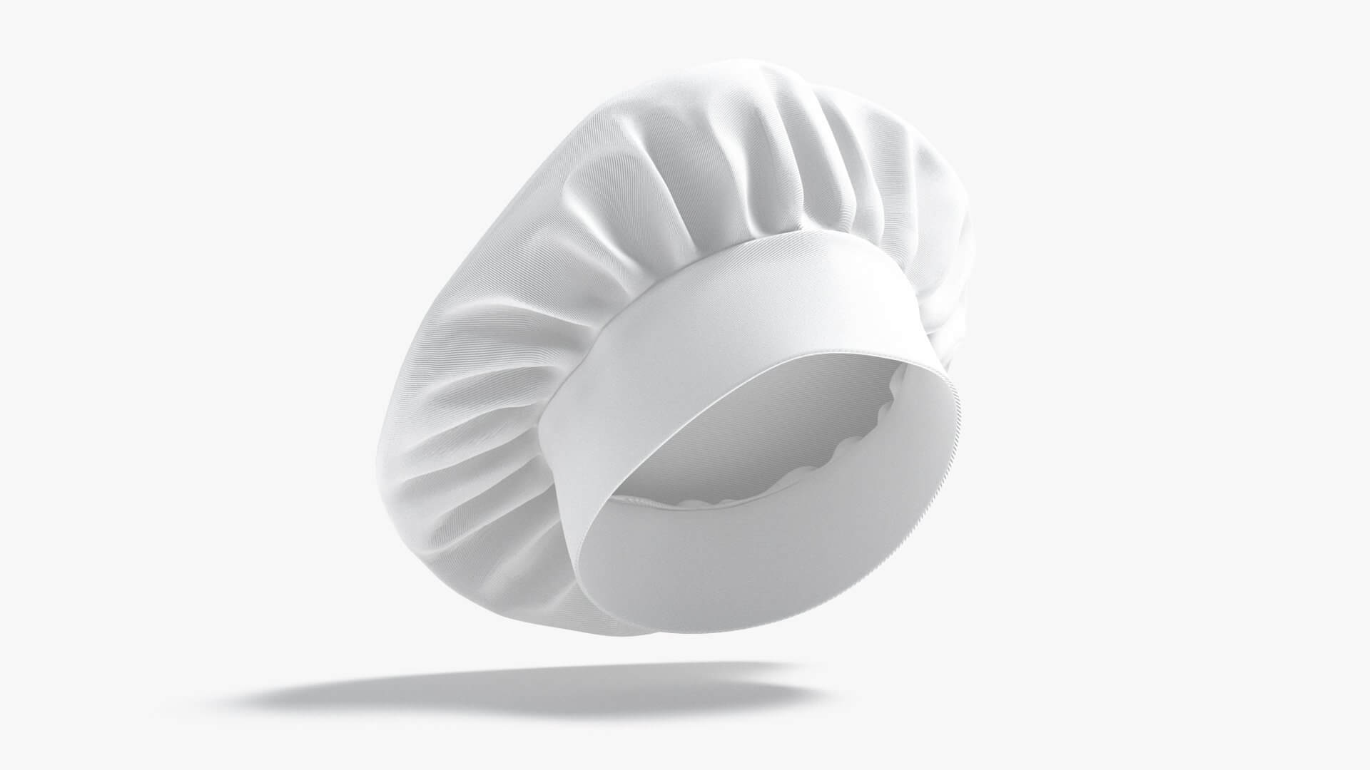 White Chef Hat - 3D Model by rebrandy