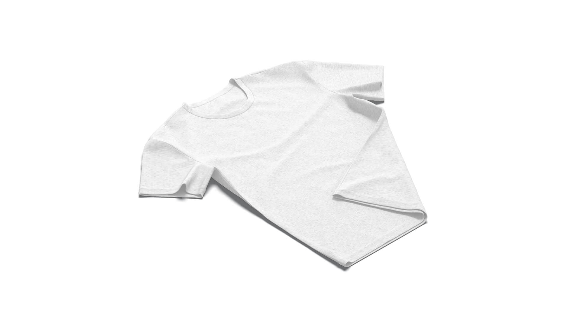 Flat Lay T-Shirt - Basic Folded 3D Model by rebrandy