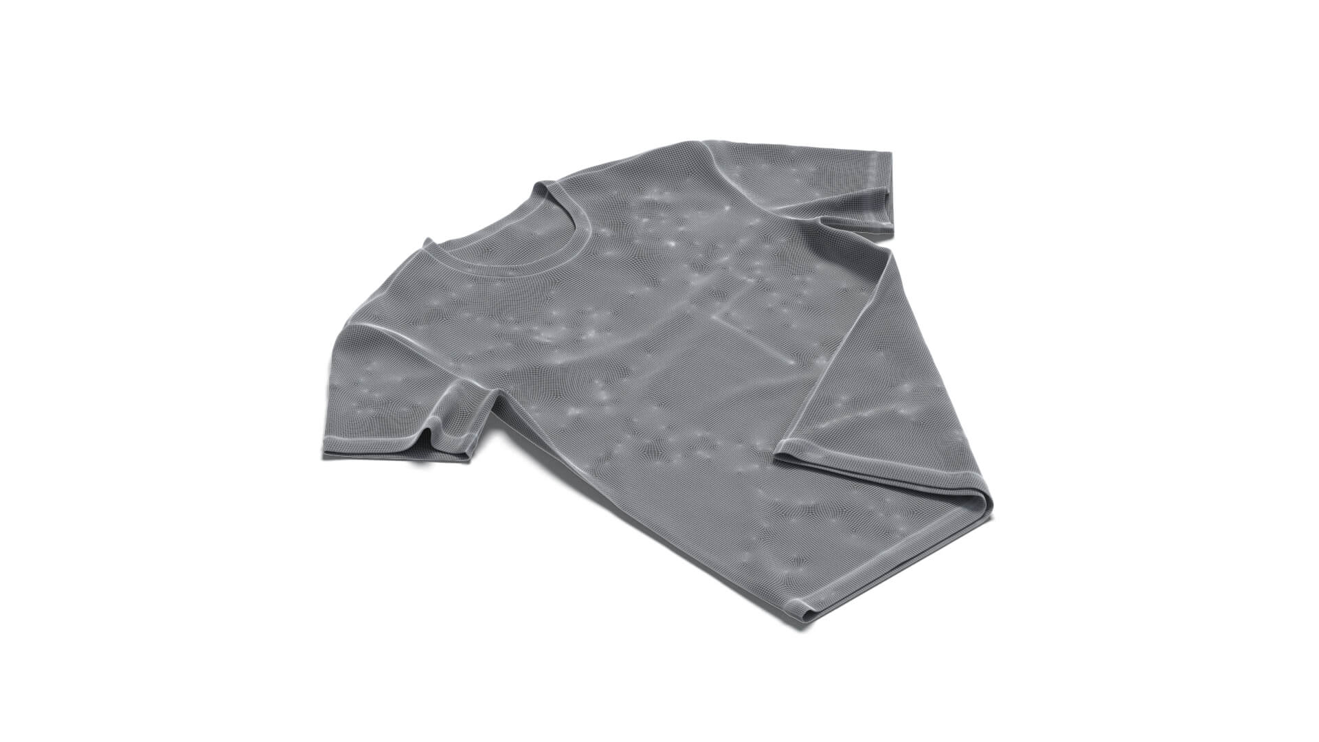 Flat Lay T-Shirt - Basic Folded 3D Model by rebrandy