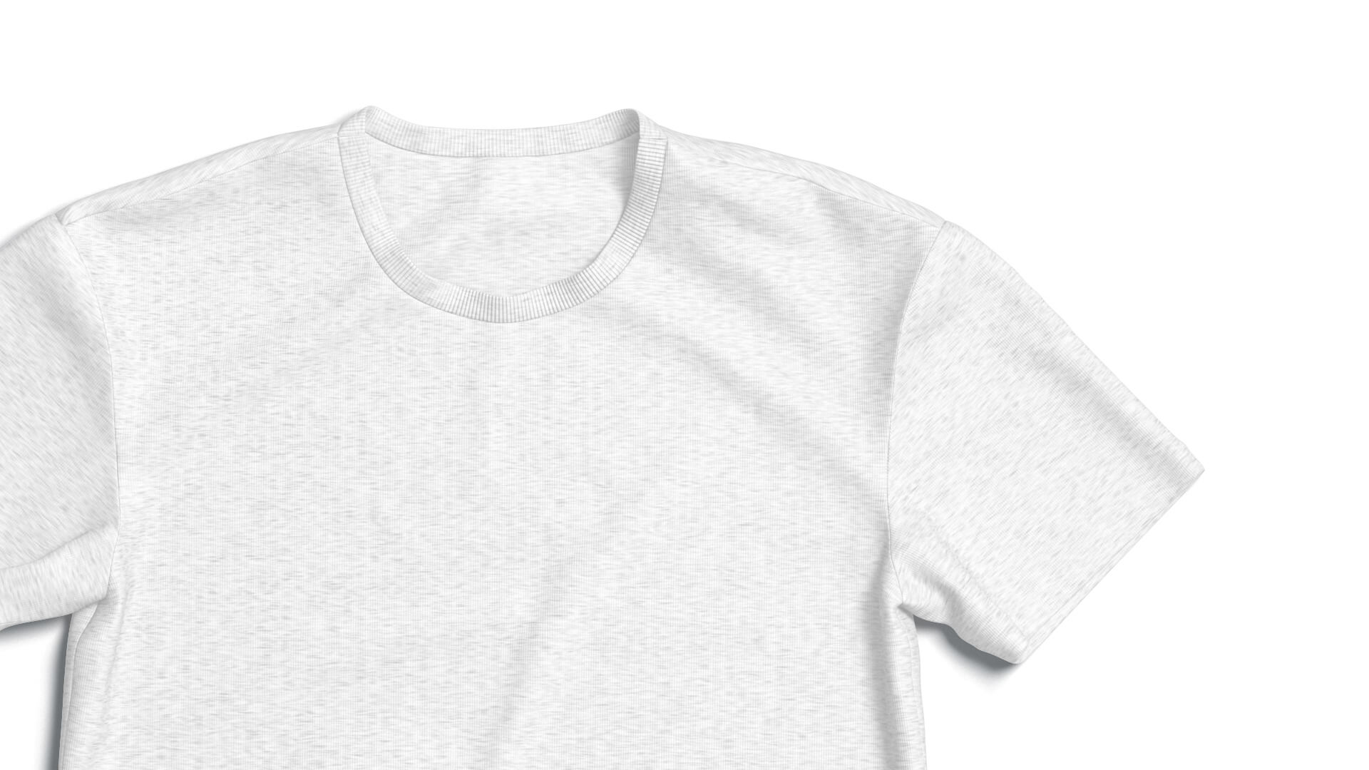 Flat Lay T-Shirt - Crumpled Crew Neck Lying Tshirt 3D Model by rebrandy