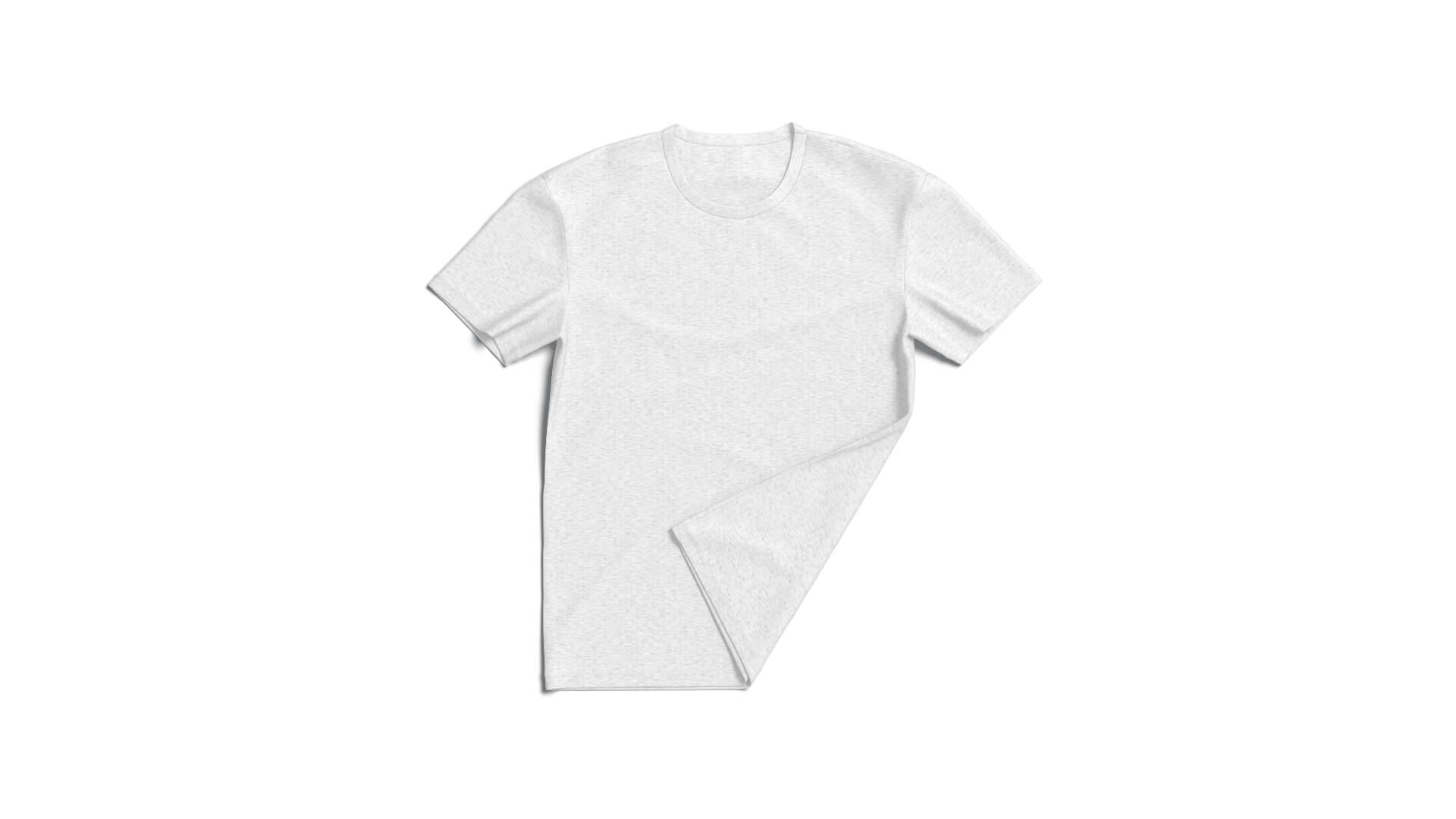 Flat Lay T-Shirt Fabric Types - Crimpled Twisted and Folded 3D Model by ...