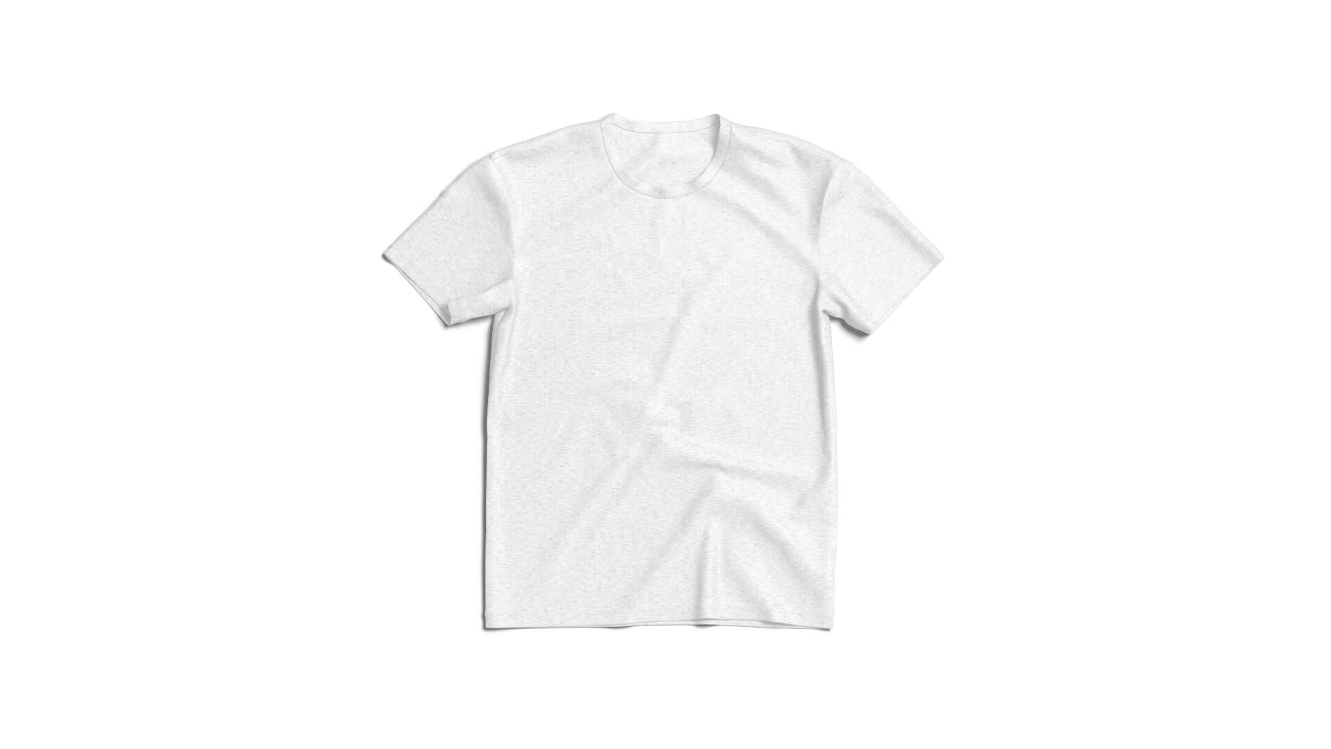 Flat Lay T-Shirt Front and Back Crumpled 3D Model by rebrandy