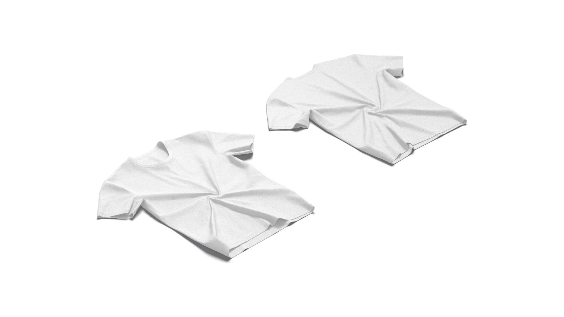 Flat Lay T-Shirt Front and Back 3D Model by rebrandy