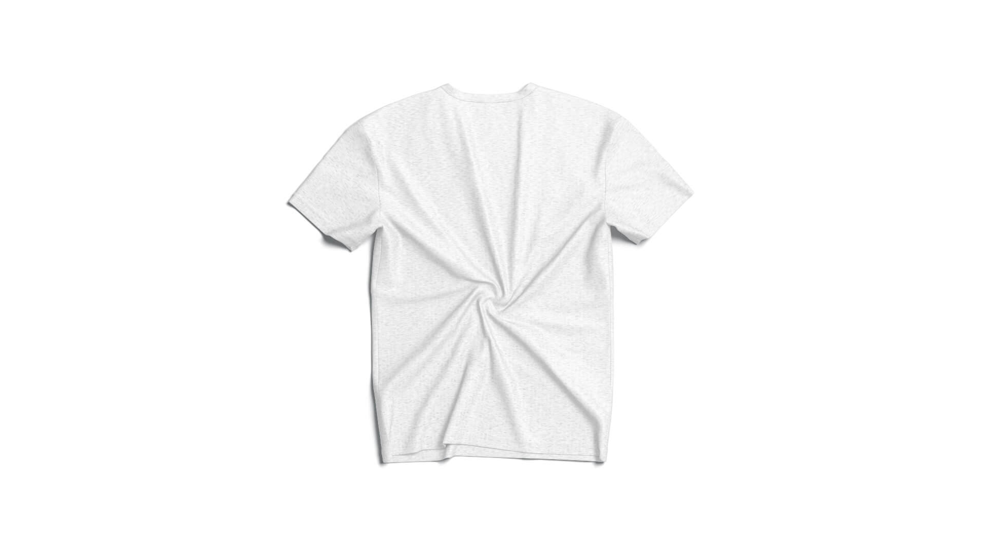 Flat Lay T-Shirt Front and Back 3D Model by rebrandy
