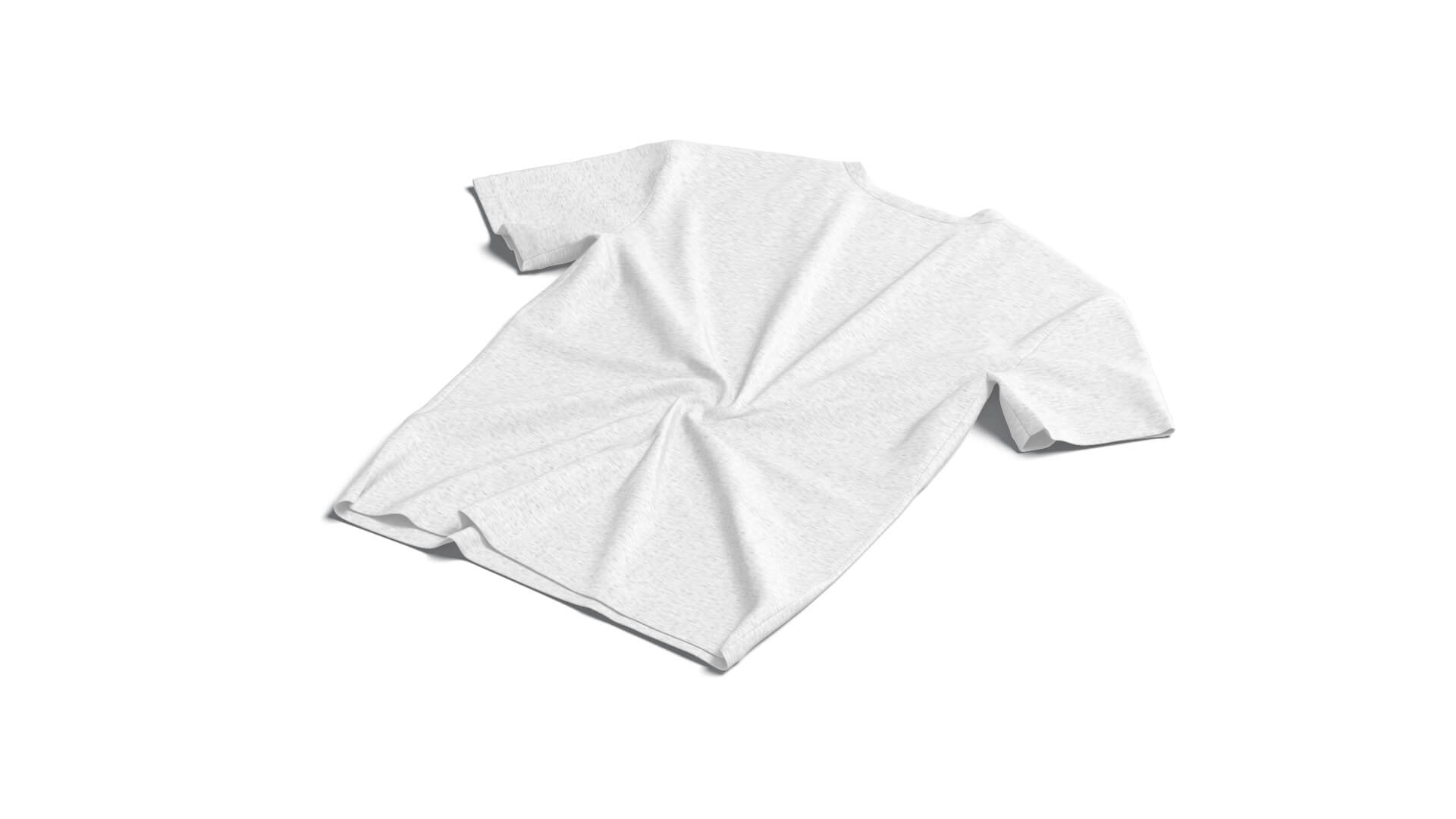 Flat Lay T-Shirt Front and Back 3D Model by rebrandy