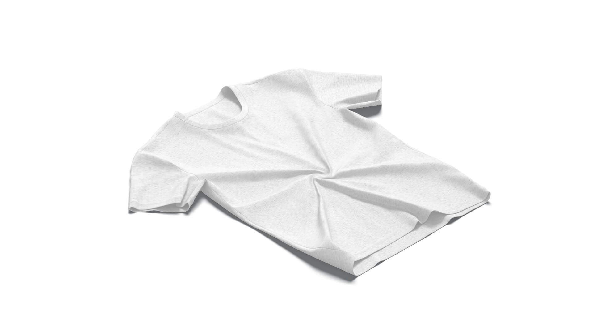 Flat Lay T-Shirt - Twisted Fabric 3D Model by rebrandy