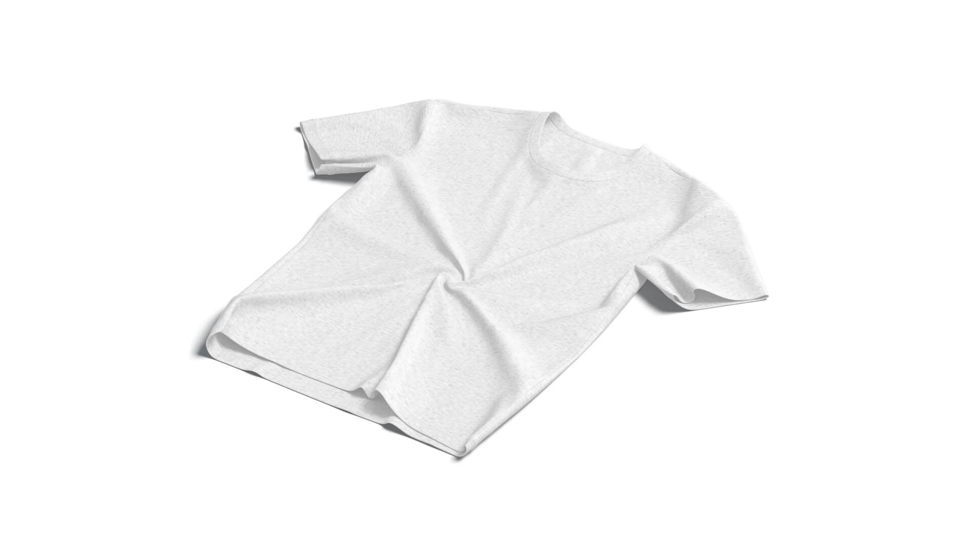 Flat Lay T-Shirt - Twisted Fabric 3D Model by rebrandy