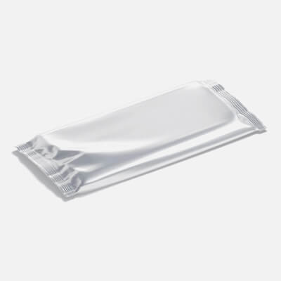 Foil Chocolate Bar - Wide Food Snack Wrapper 3D Model by rebrandy