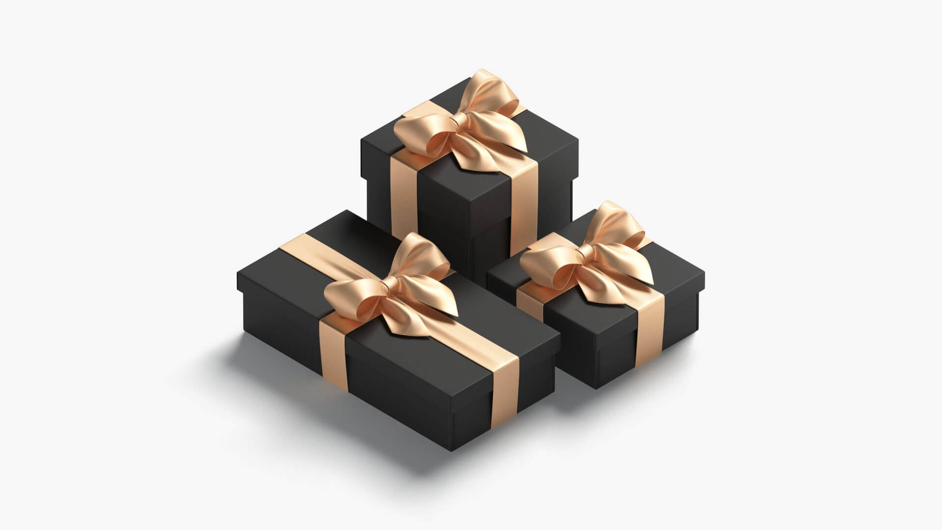 Gift Boxes Set - 3 Box Shapes 3D Model by rebrandy
