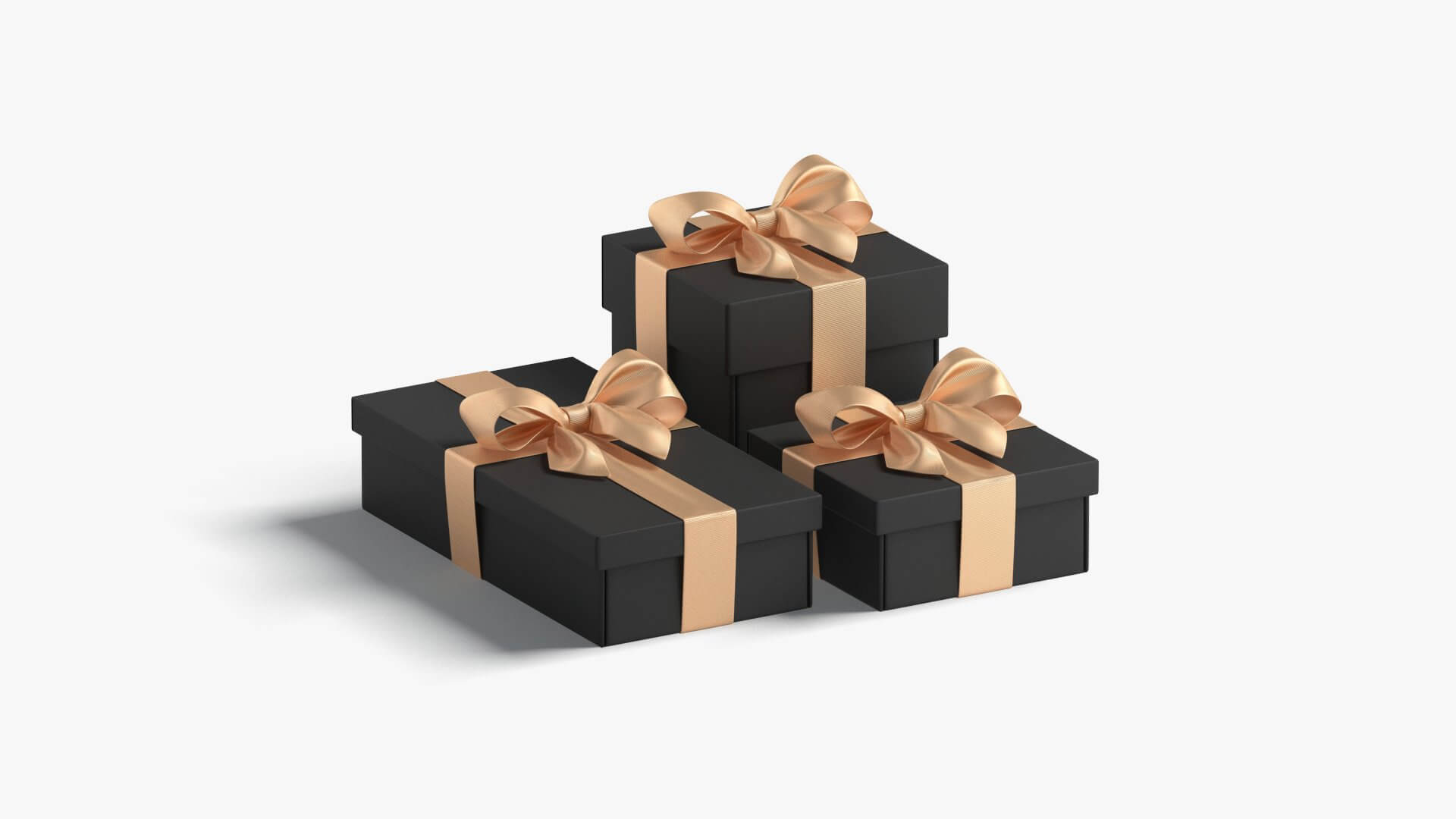 Gift Boxes Set - 3 Box Shapes 3D Model by rebrandy