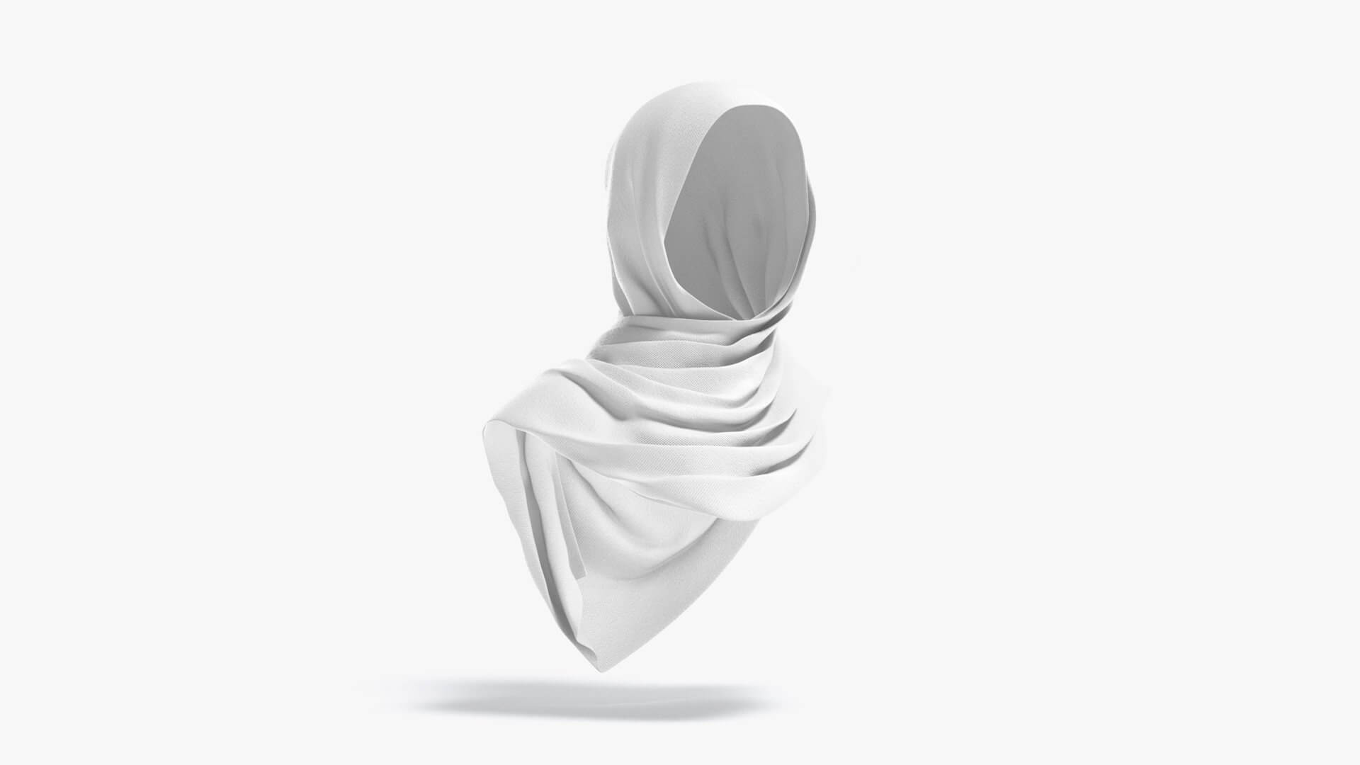 Muslim Headdress - Hijab 3D Model by rebrandy