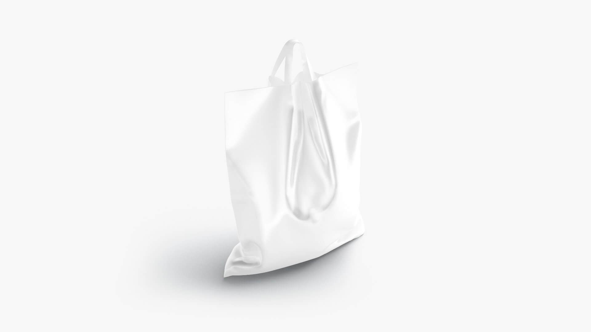 Loop Handle Plastic Bag - 3D Model by rebrandy