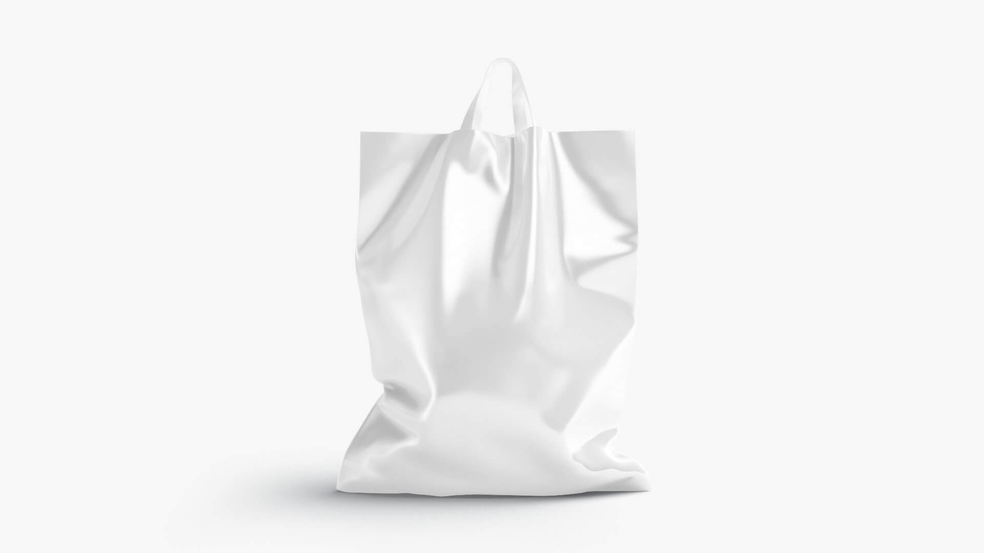 Loop Handle Plastic Bag - 3D Model by rebrandy