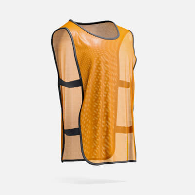 Orange Football Team Practice Vest - Sports Bib with Elastic 3D Model ...