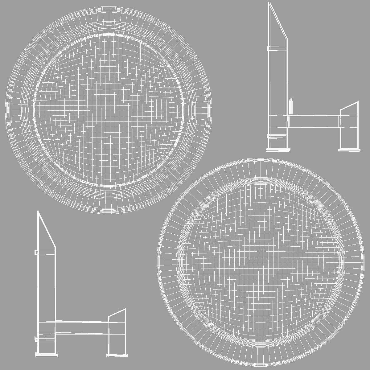 Plate Glass Award Trophy - Crystal Plaque on Stand 3D Model by rebrandy