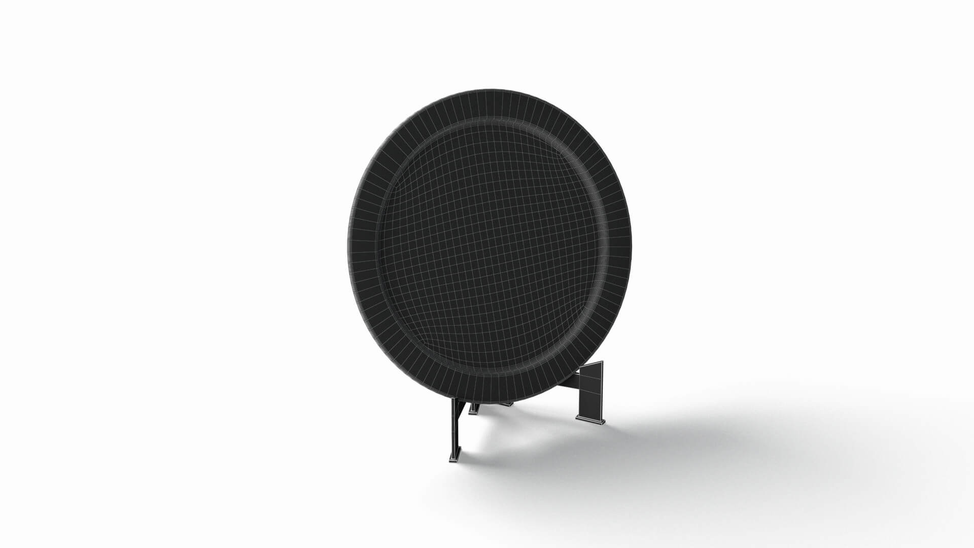 Plate Glass Award Trophy - Crystal Plaque on Stand 3D Model by rebrandy