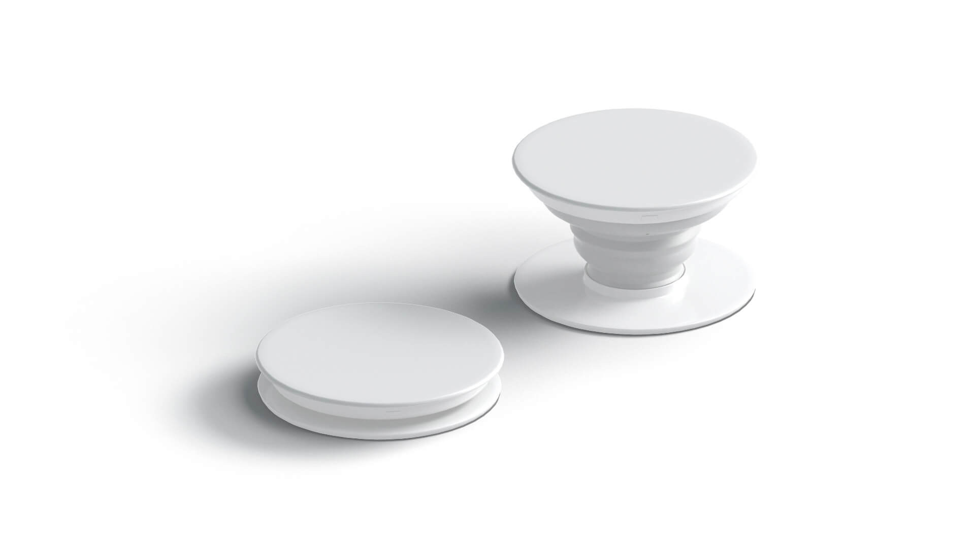 White Pop Socket - 3D Model by rebrandy