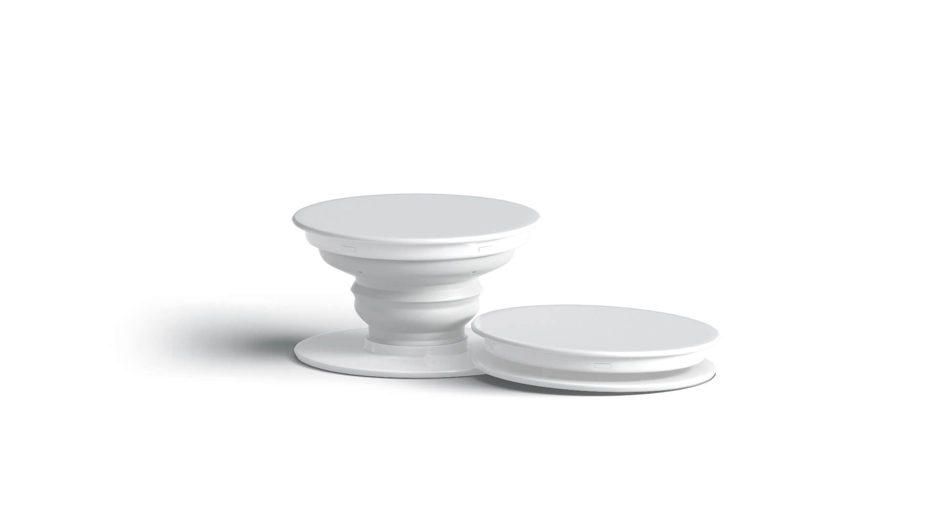 White Pop Socket - 3D Model by rebrandy