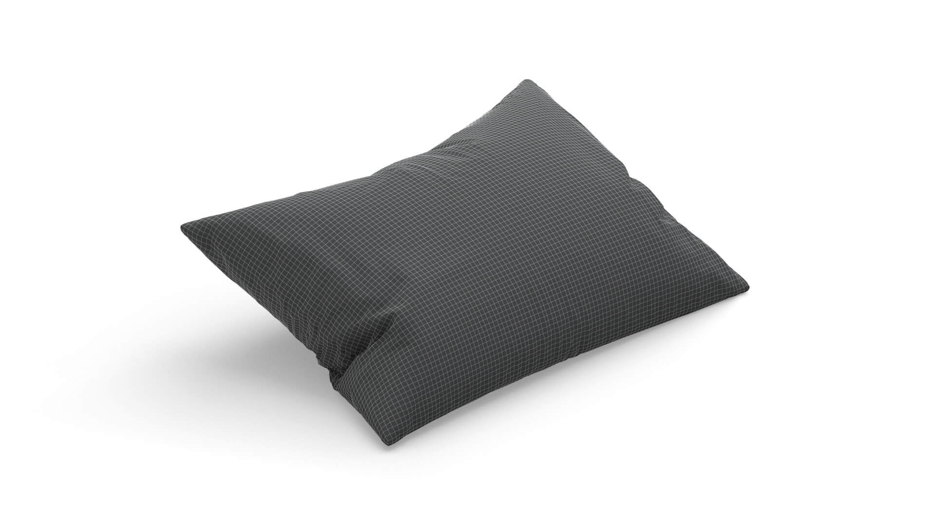 Rectangular Bed Pillow - 3D Model by rebrandy